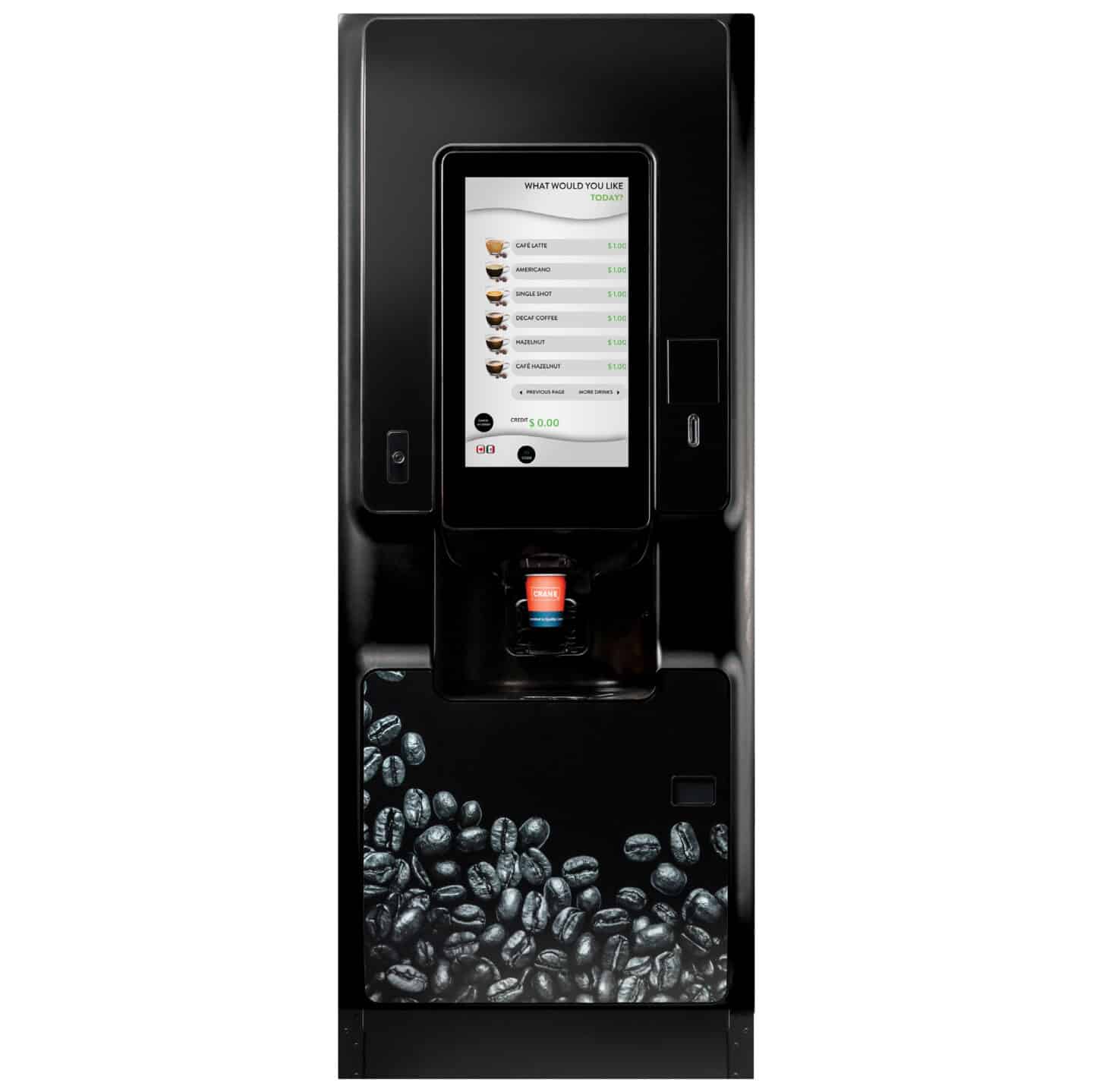 CRANE COTI Fresh Brew Coffee Merchandiser | Hot Drink Vending Machine